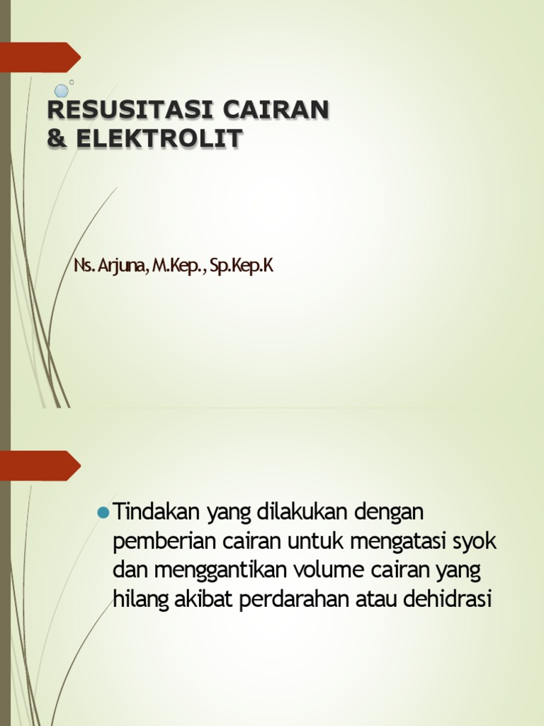 Resusitasi Cairan | PDF