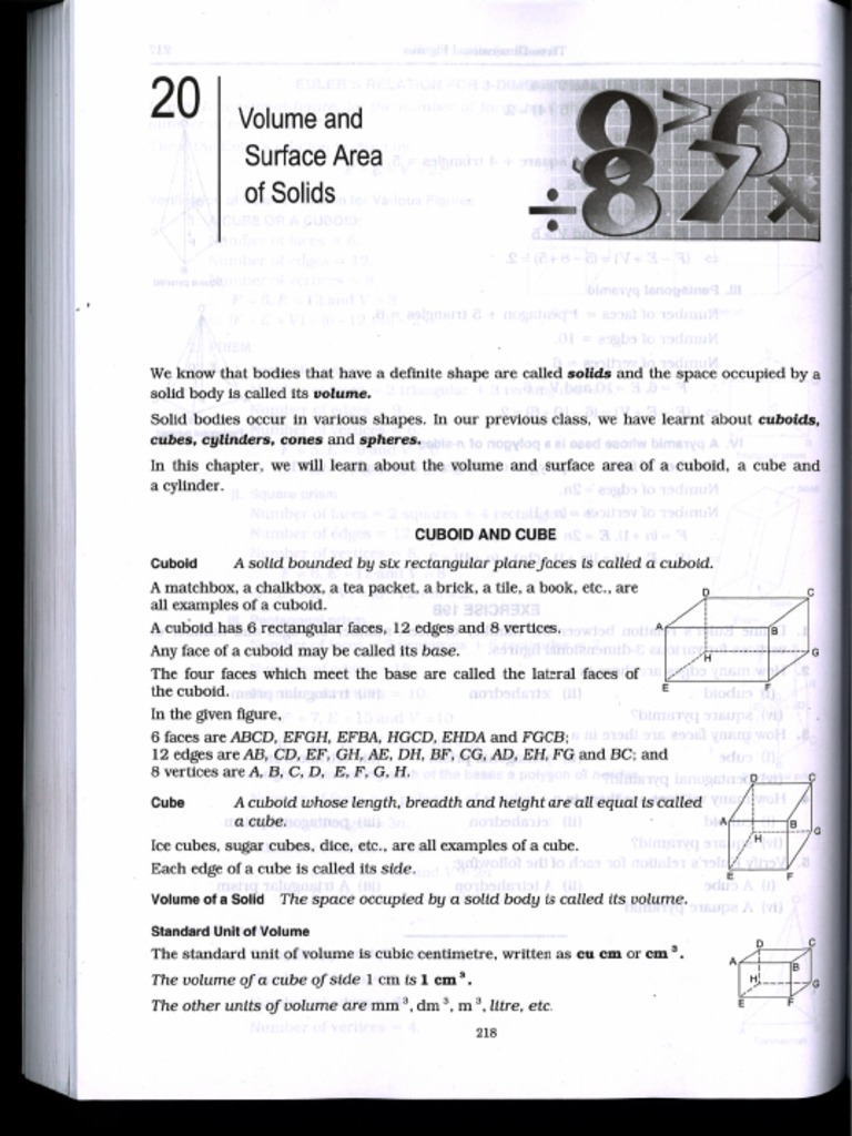 CHAPTER 20-Volume and Surface Area | PDF