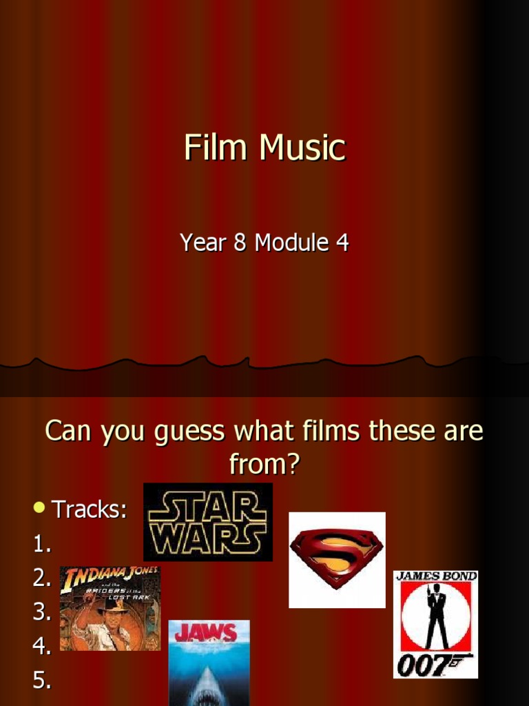Film Music YEAR 8 | PDF