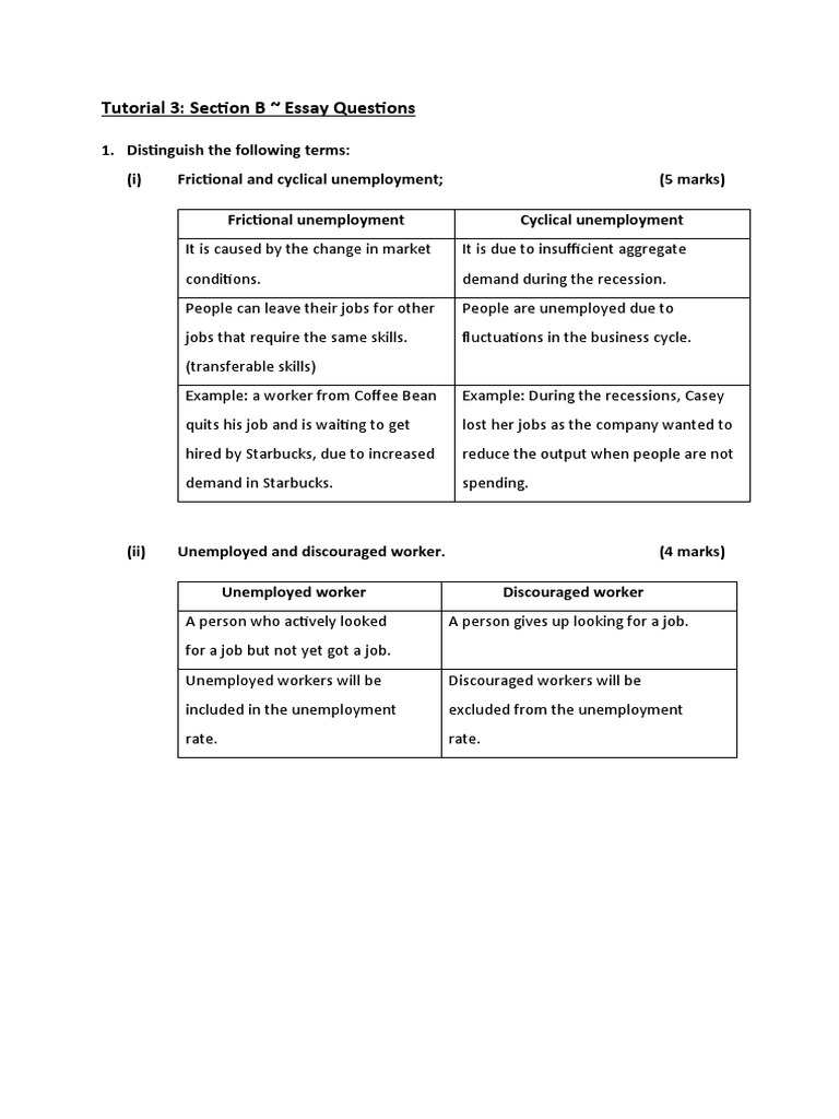 Tutorial 3: Section B Essay Questions | Download Free PDF | Social ...