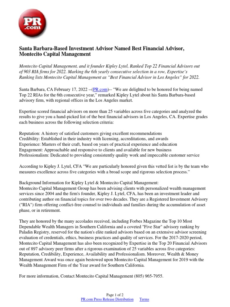 Top Financial Advisor in LA 2022 | PDF | Financial Adviser | Wealth ...