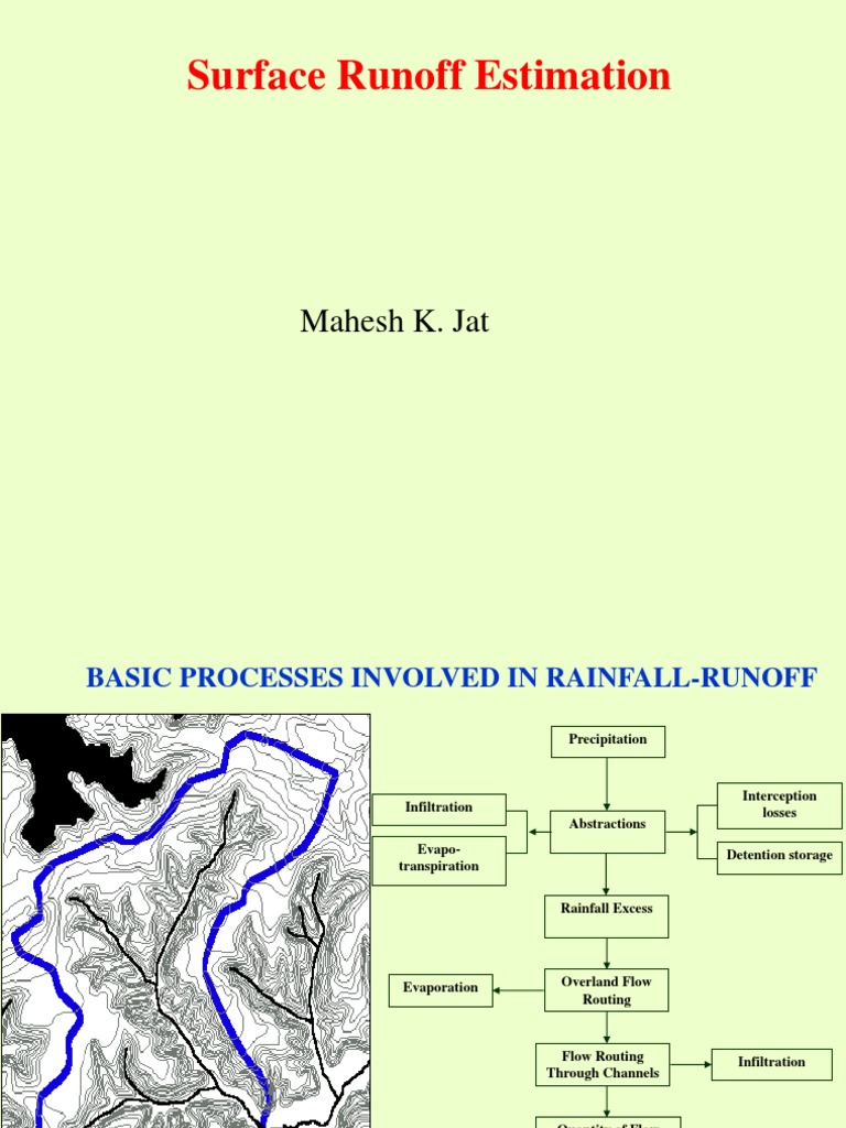 Rainfall-Runoff Process Estimation Methods | PDF | Drainage Basin | Surface Runoff
