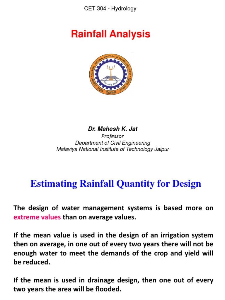 Rainfall Analysis | PDF | Surface Runoff | Flood