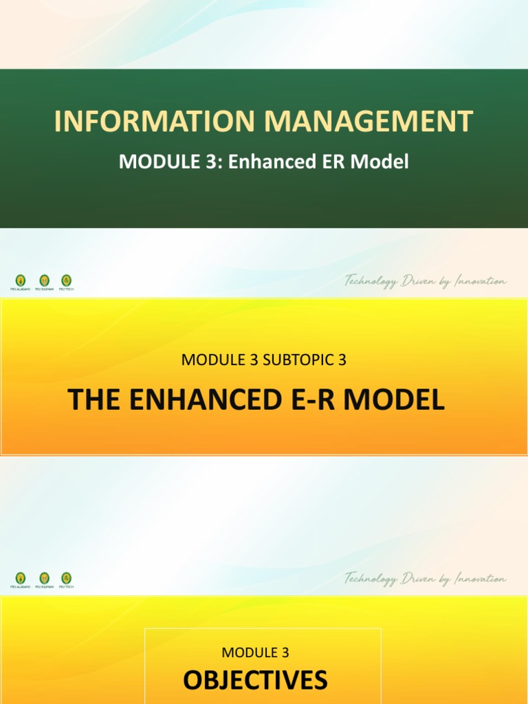Information Management: MODULE 3: Enhanced ER Model | Download Free PDF ...