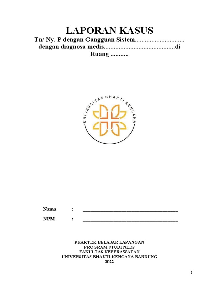 Format Laporan Kasus PBL | PDF