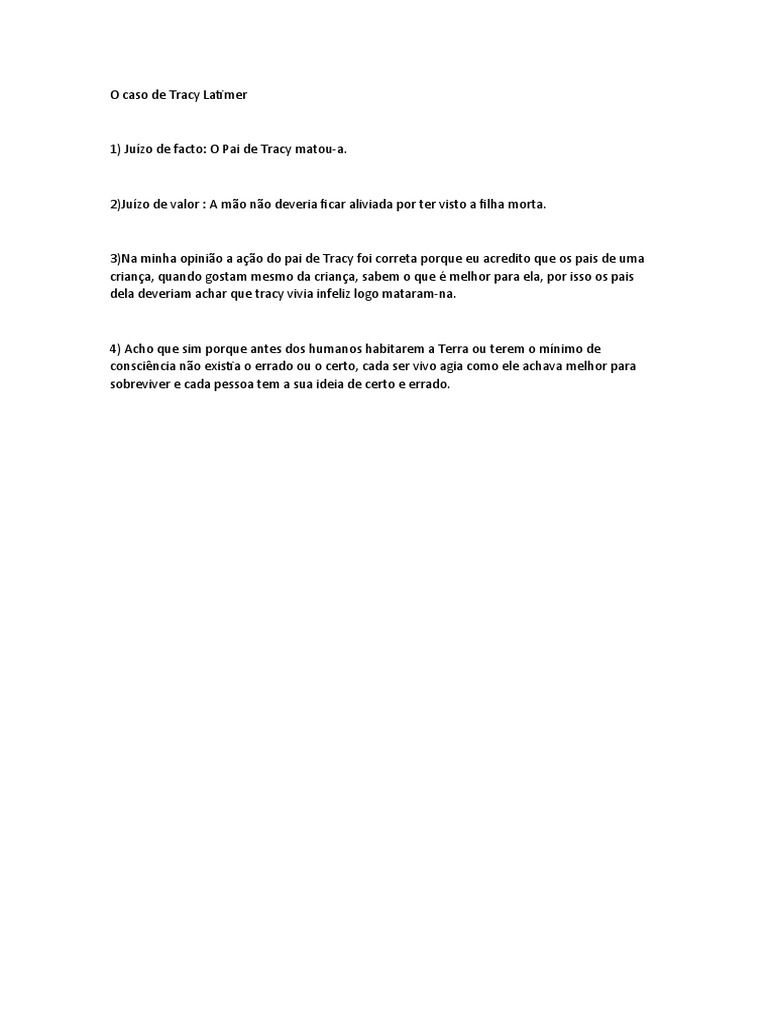 O Caso de Tracy Latimer | PDF