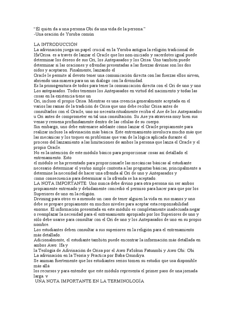 Oraculo Del Coco | PDF | Agua