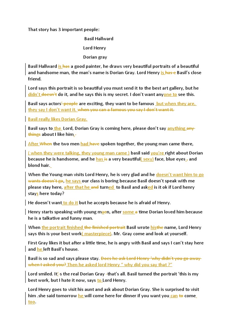 The Portrait of Dorian Gray: An Analysis of Key Events and Characters ...