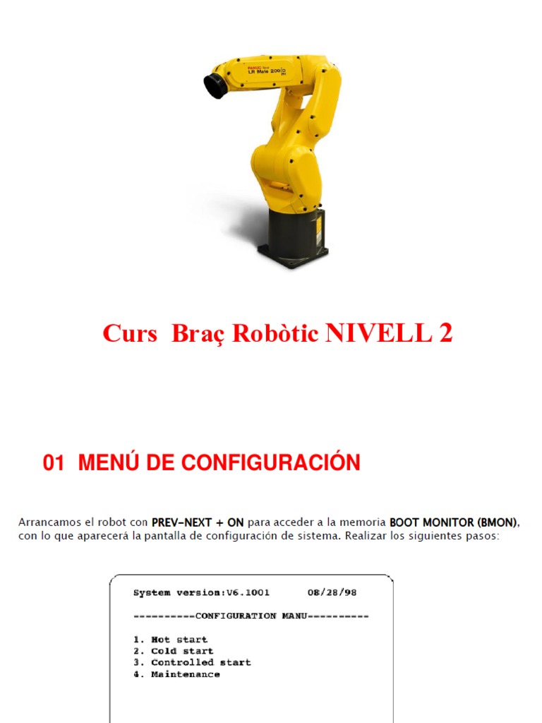 Curso Robots Fanuc R30ib Nivel II | PDF | Robótica | Robot