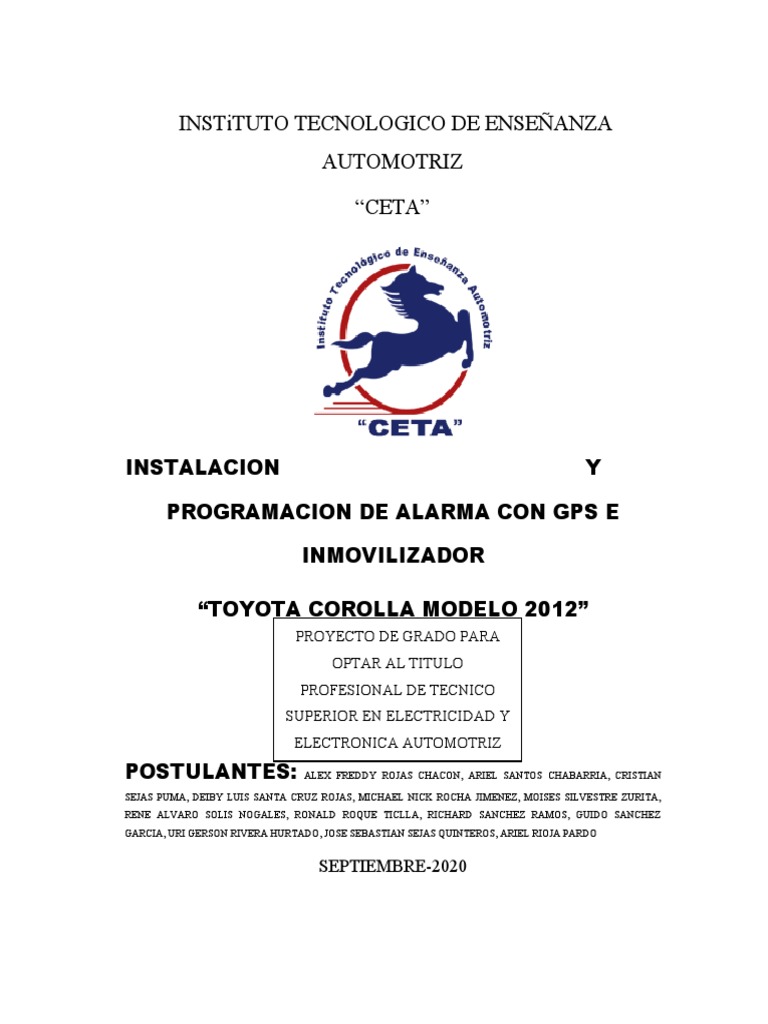 Grupo#6-Presentacion Capitulo I - Instalacion y Programacion de Una Alarma Por Gps - Jose ...