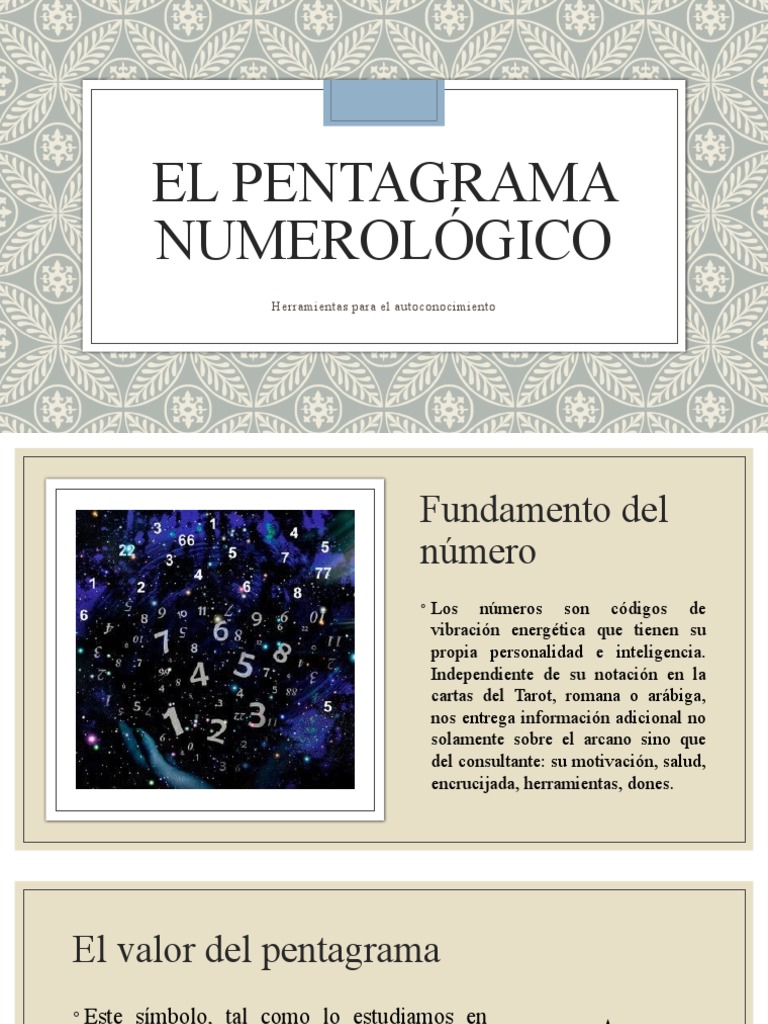Pentagrama Numerológico: Autoconocimiento | PDF