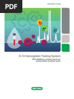 Bio-Rad D10 Hemoglobin Analyzer Manual | PDF | Glycated Hemoglobin ...