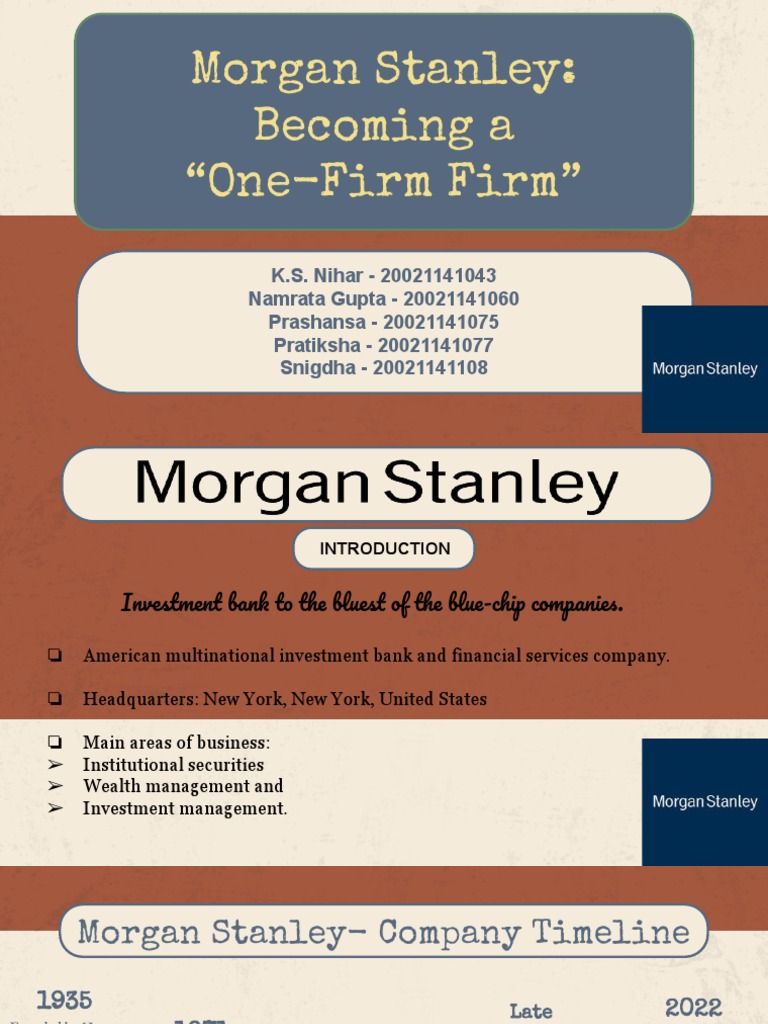 Morgan Stanley | PDF | Performance Appraisal | Morgan Stanley