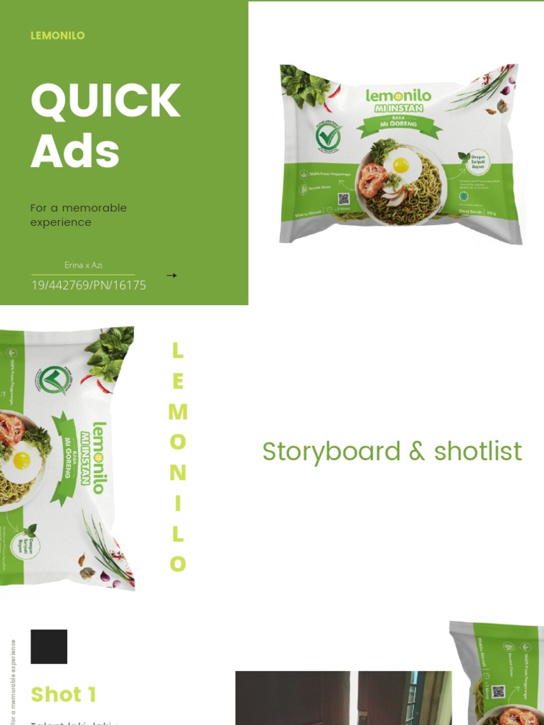Iklan Mie Lemonilo yang Menarik | PDF