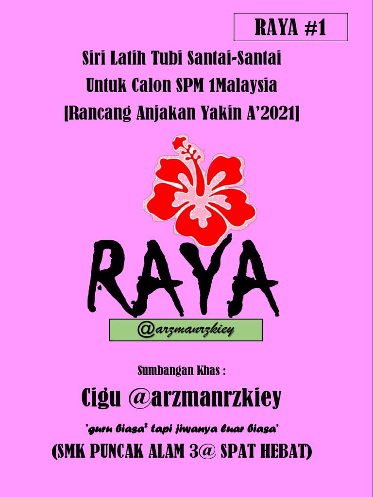 RAYA #1 - Soalan | PDF