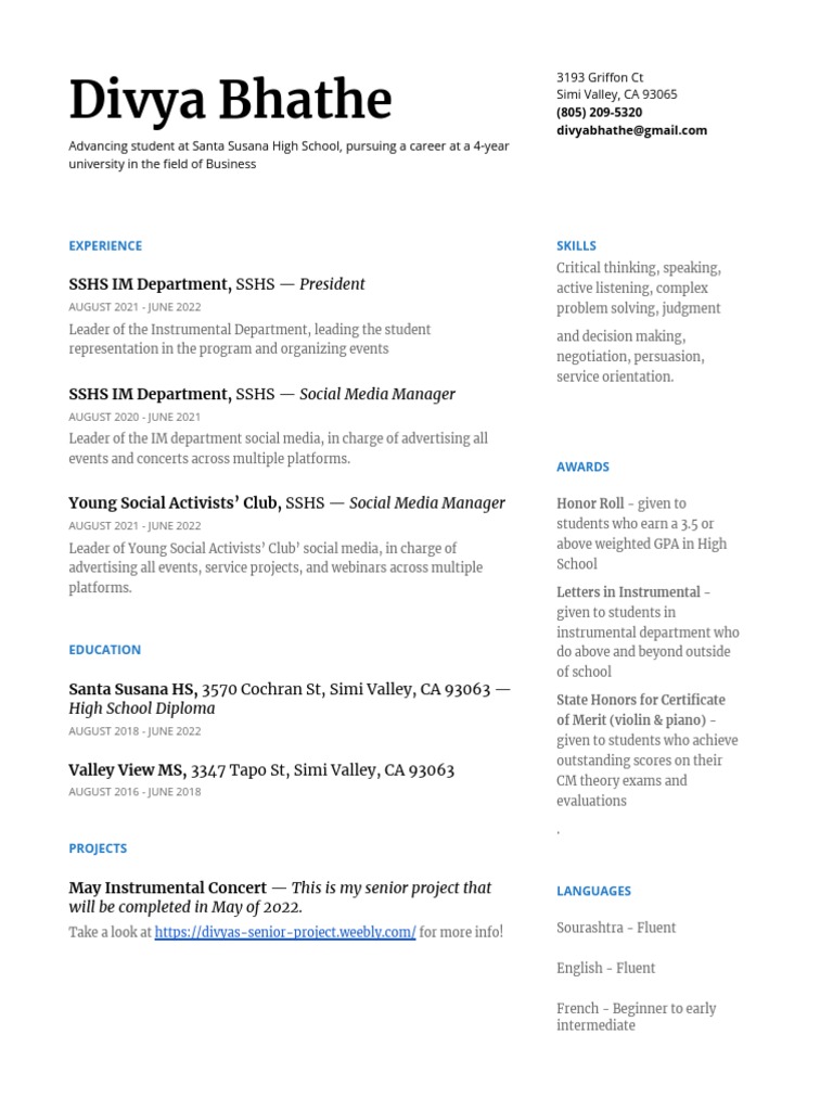 Divya Bhathe: Experience Skills | Download Free PDF | Cognition