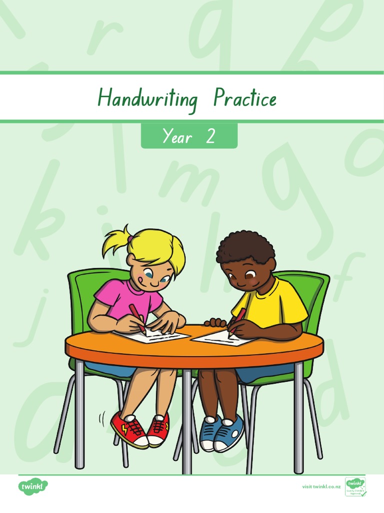 Year 2 Handwriting Practice Sheets | PDF | Letter Case | Linguistics