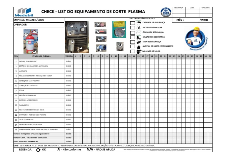 Check List Plasma | PDF