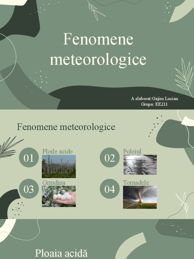 Fenomene Meteorologice | PDF