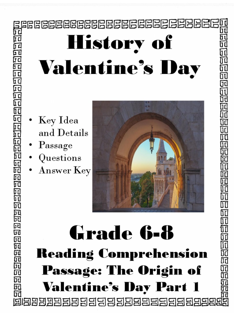 Reading Comprehension Passage: The Origin of Valentine's Day Part 1 ...