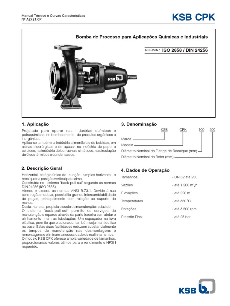 Manual Bomba CPK | PDF | Química