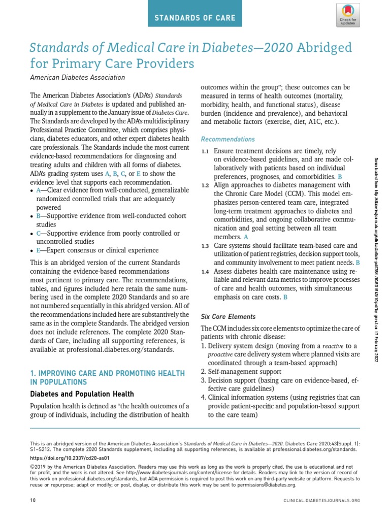 Diabetes Guidelines | Download Free PDF | Prediabetes | Hypoglycemia