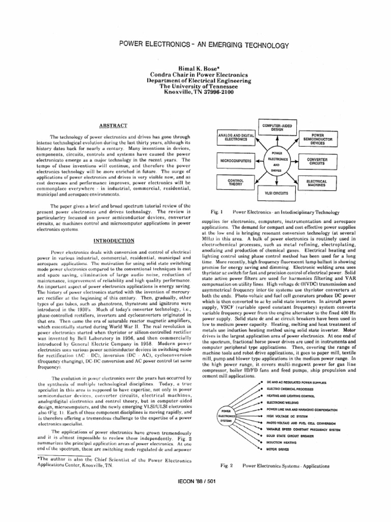Power Electronics: Evolution & Applications | PDF | Power Inverter ...