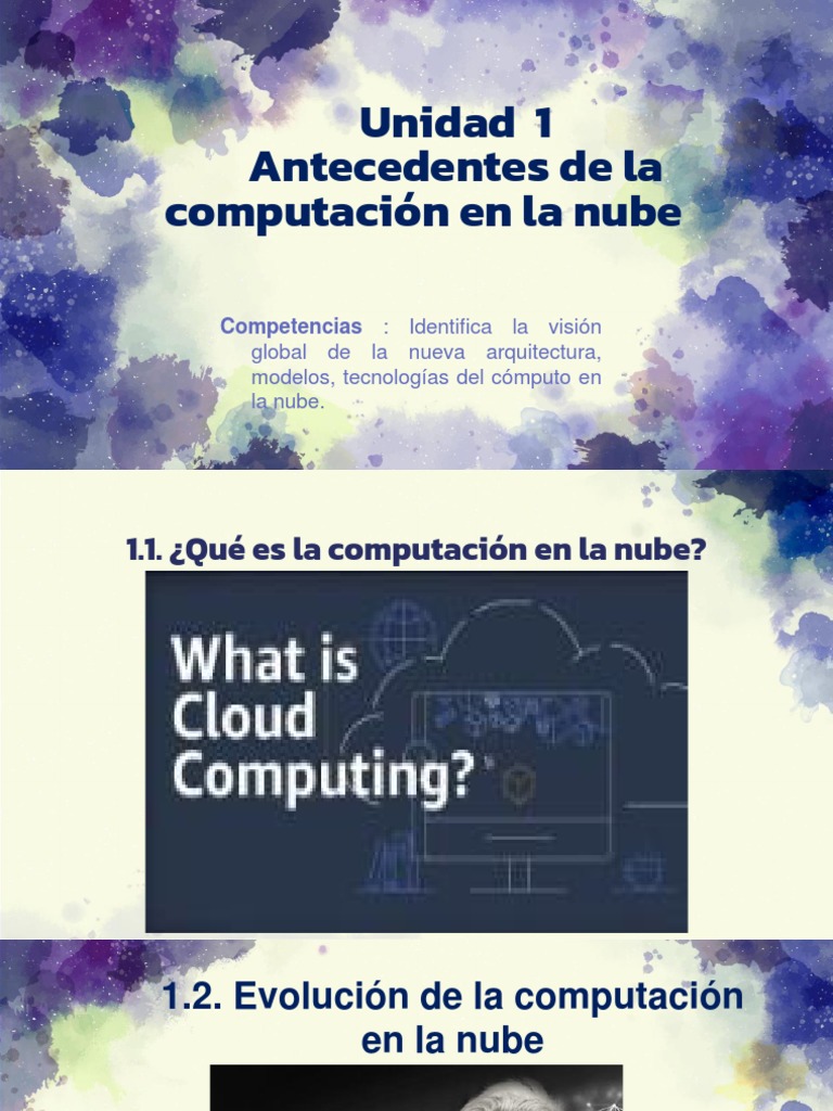 Historia y Beneficios del Cloud Computing | PDF | Computación en la ...