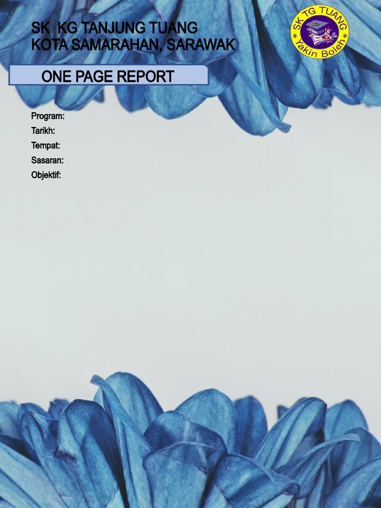 SK KG Tanjung Tuang Kota Samarahan, Sarawak One Page Report | PDF