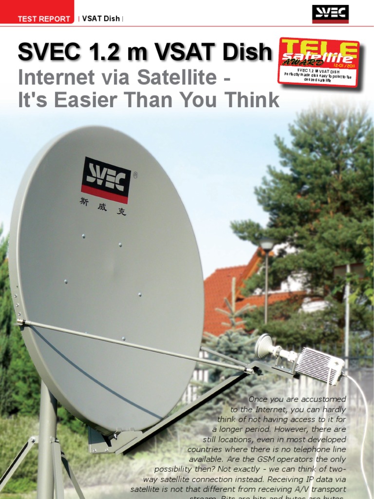 SVEC 1.2 M VSAT Dish: Internet Via Satellite - It's Easier Than You ...