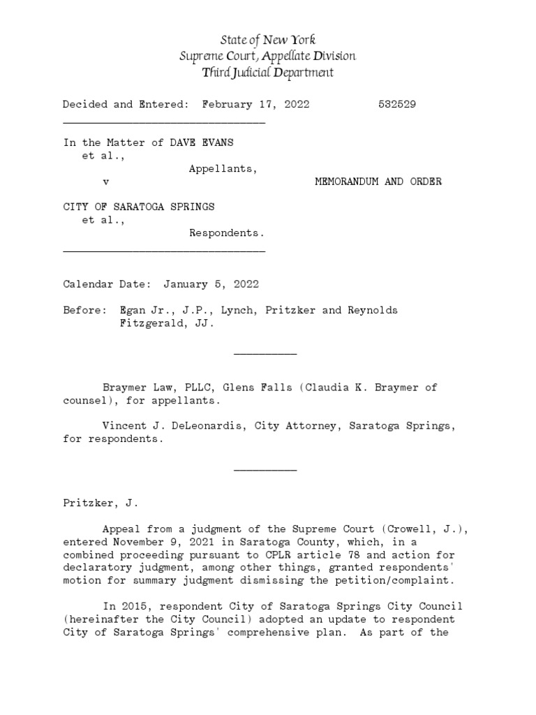 New York Zoning Map Amendment Appeal | PDF | Complaint | Environmental ...