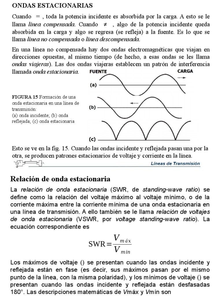 Ondas Estacionarias | PDF | Olas | Corriente eléctrica