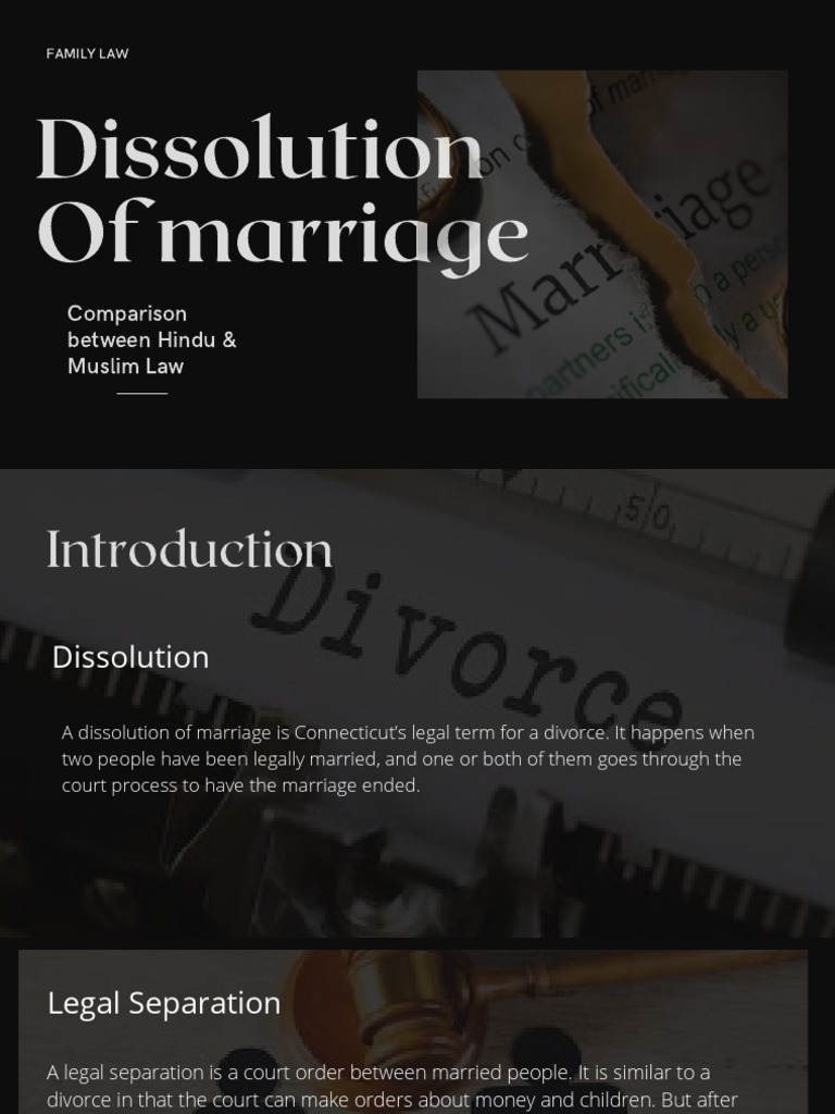 Dissolution of Marriage | PDF | Divorce | Marriage