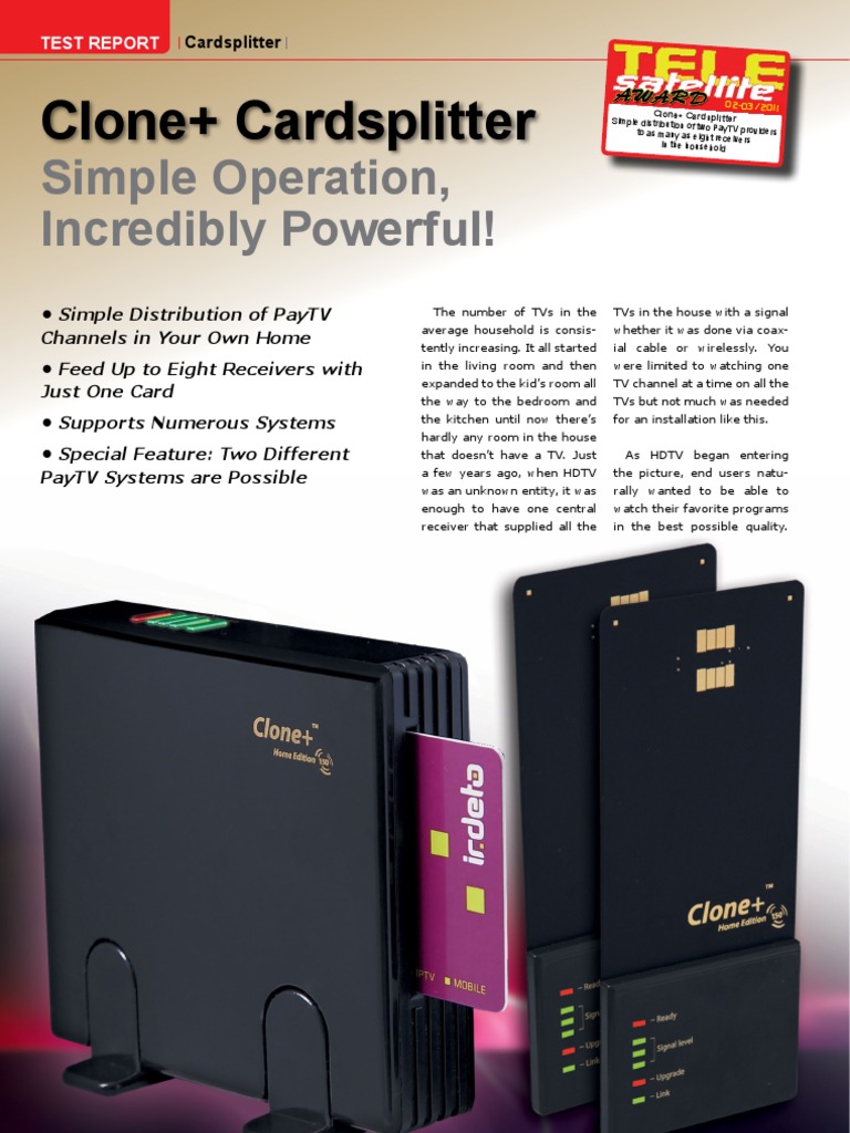 Clone+ Cardsplitter: Simple Operation, Incredibly Powerful! | PDF ...