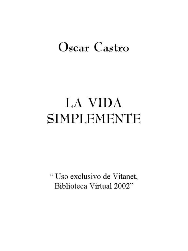 2medio La Vida Simplemente | PDF | Poesía