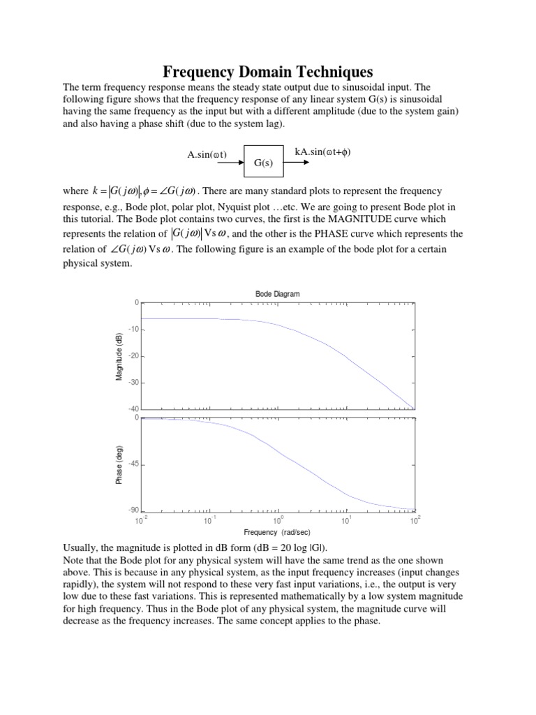 Bode Diagram | PDF | Telecommunications Engineering | Electrical Engineering