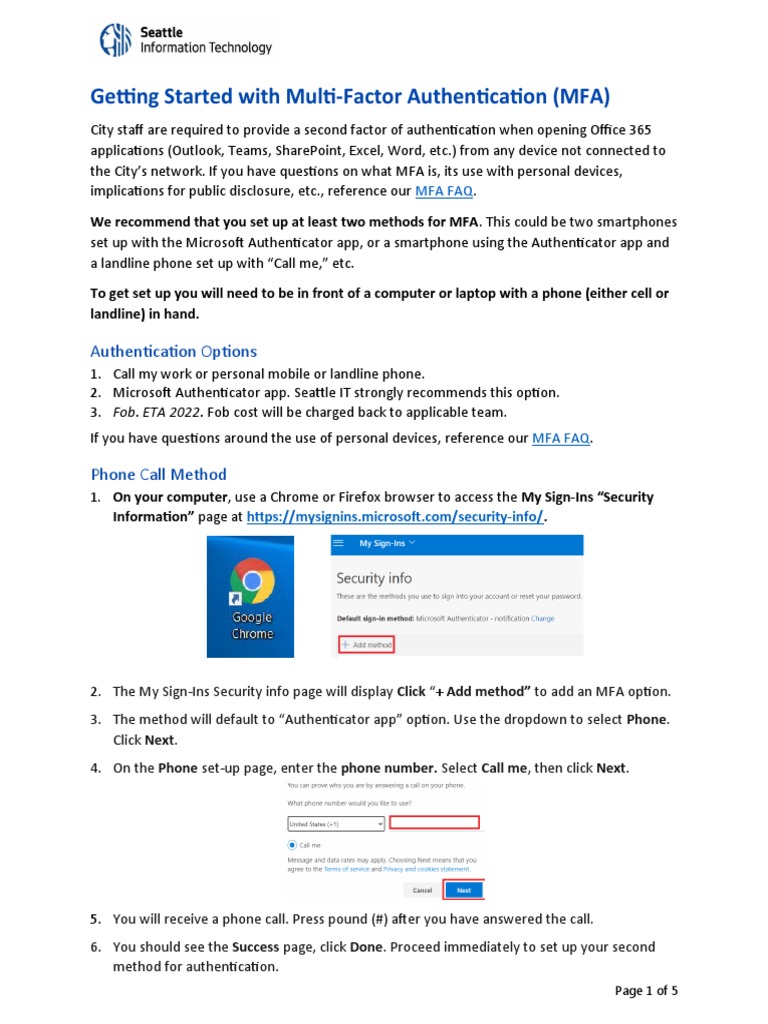 MFA Getting Started Guide | PDF | Mobile App | Qr Code