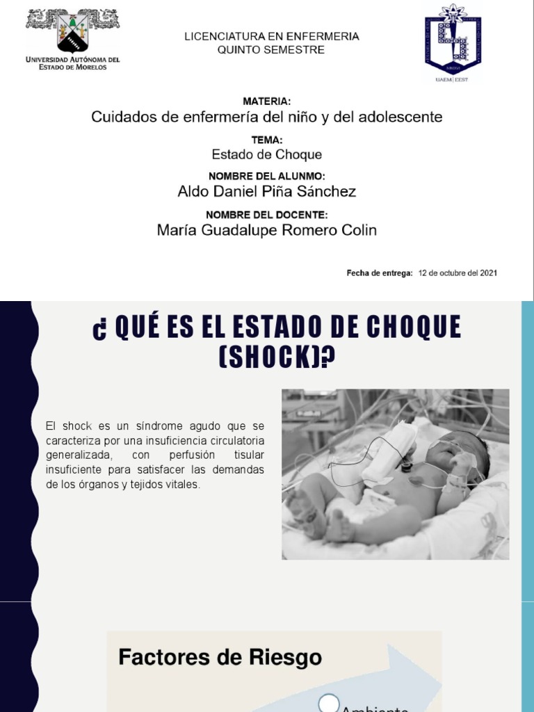 Causas y fases del estado de shock | PDF | Endotelio | Enfermedades y ...