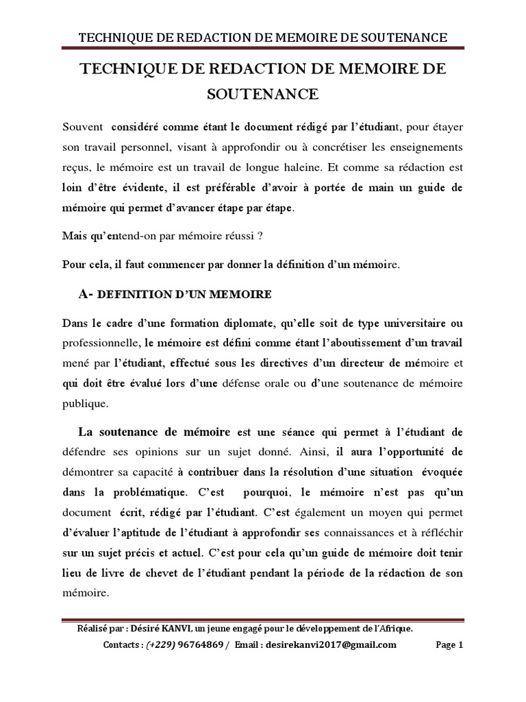 Techniques de Rédaction de Mémoire | PDF | Science | Expérience