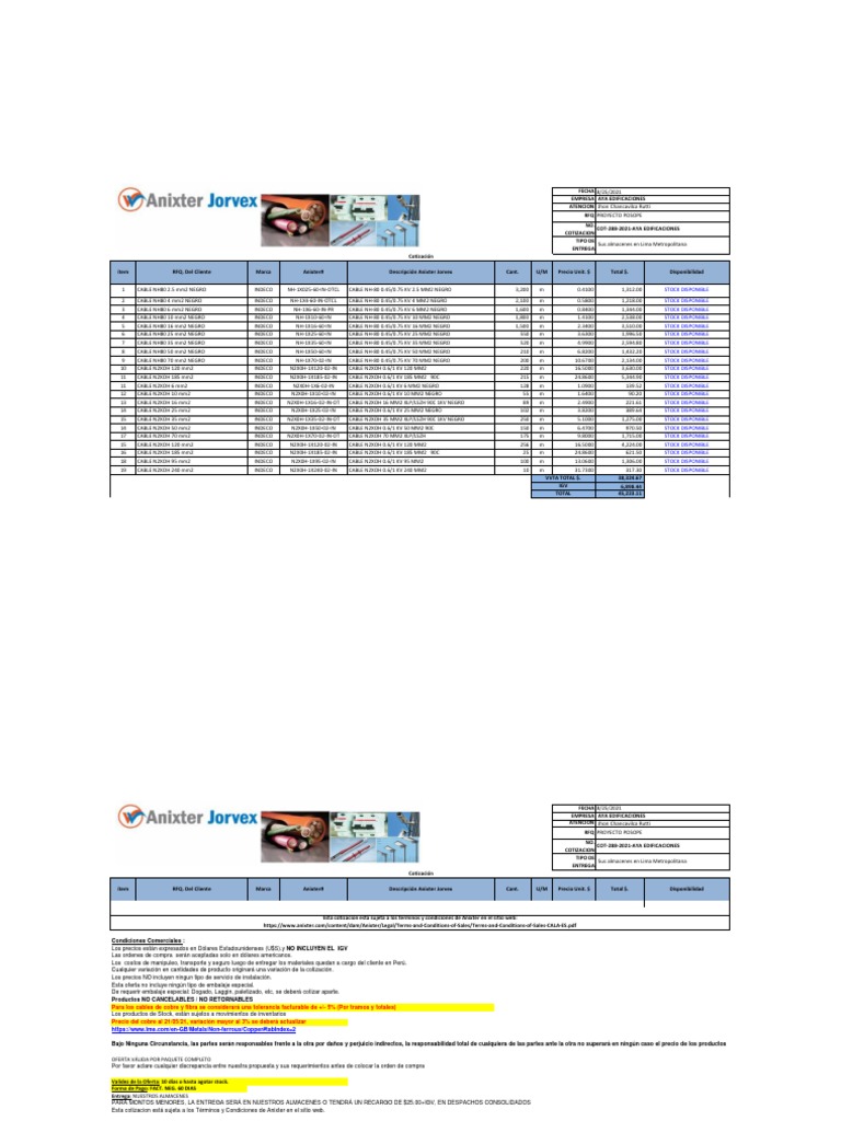 Cot-288-2021-Aya Edificaciones | PDF