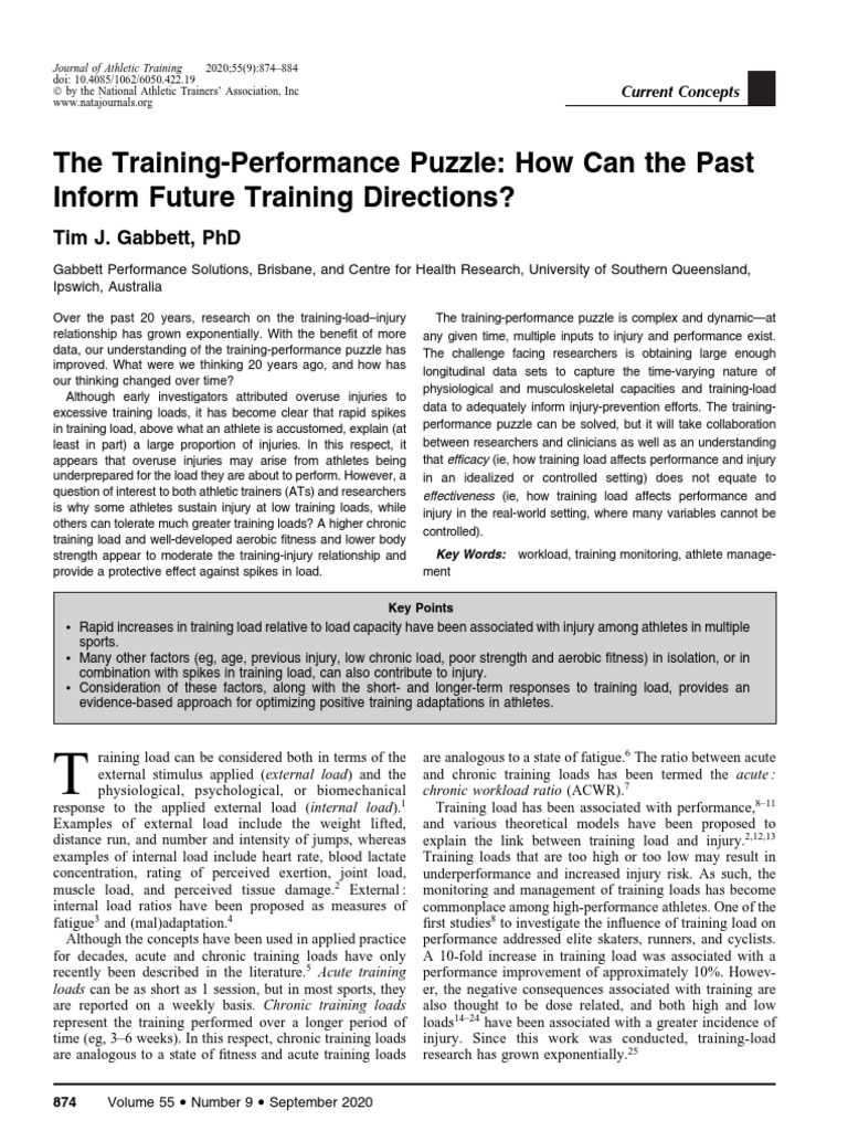 The Training-Performance Puzzle: How Can The Past Inform Future ...