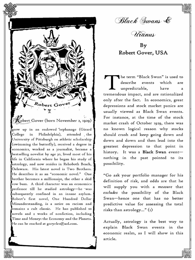 Black Swans and Uranus - Robert Gover | PDF | Long Term Capital ...