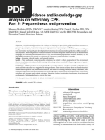 J Vet Emergen Crit Care - 2012 - Rozanski - RECOVER Evidence and ...