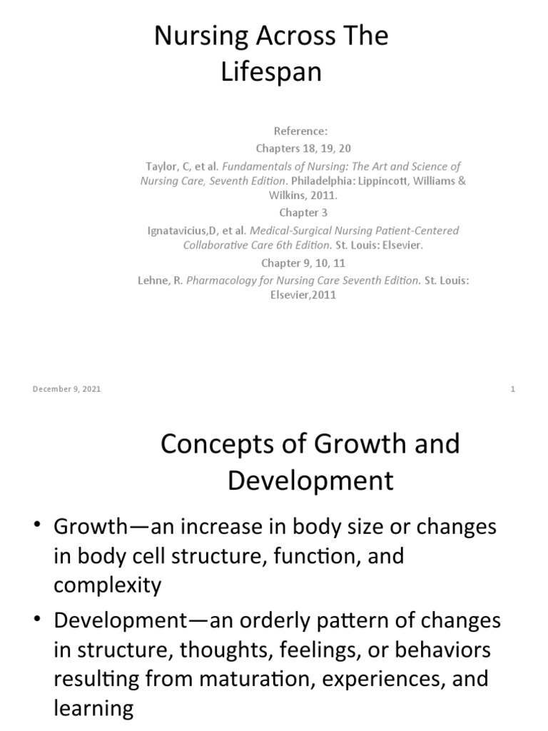Growth and Development in Nursing | PDF | Developmental Psychology ...