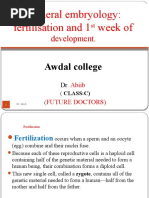 Human Reproduction - Notes - Class 12 - Part 6 - Fertilization and ...