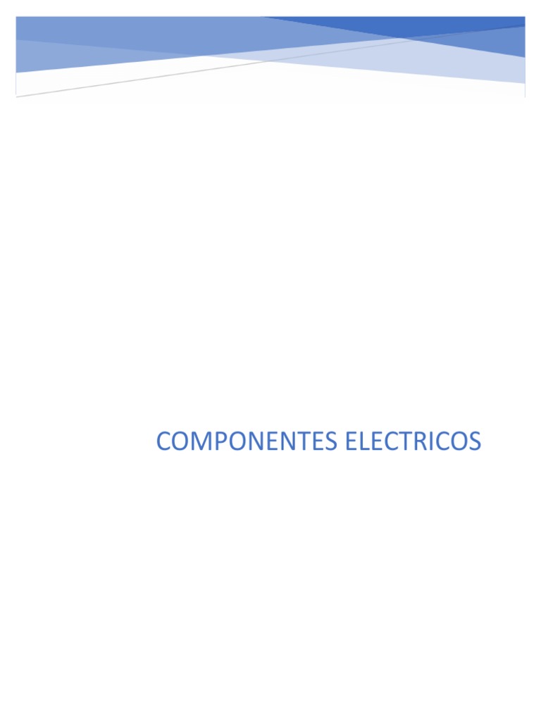 Símbolos de Componentes | PDF | Electrónica | Corriente continua