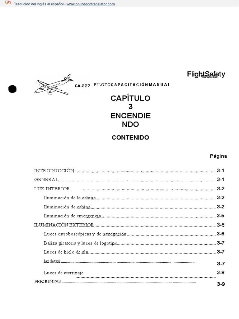 SA227 Flight Safety Manual (2.en - Es | PDF | Aeronave | Bienes ...