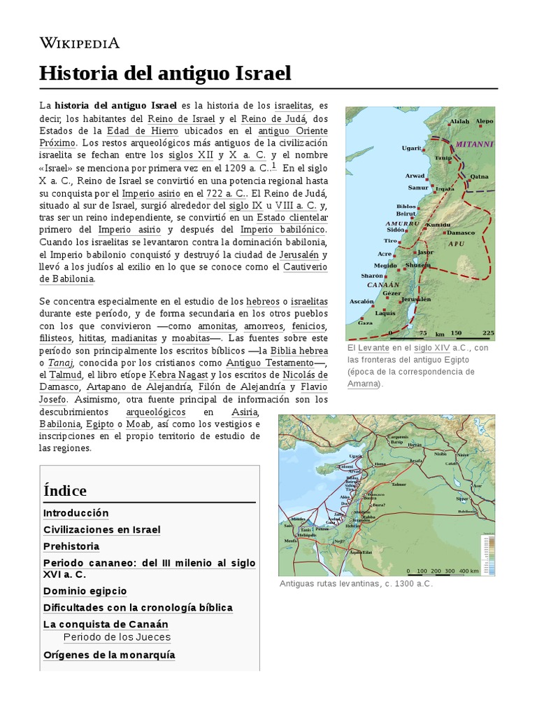 Historia Del Antiguo Israel | PDF | David | Canaán