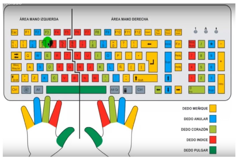 Uso Teclado Dedos | PDF