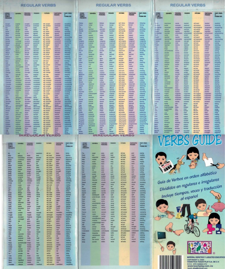 Lista de Verbos Actualizada-1-2 | PDF